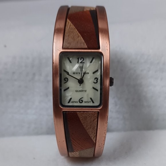 Ottimo | Accessories | Vintage Ottimo Copper Cuff Hinged Bracelet With ...